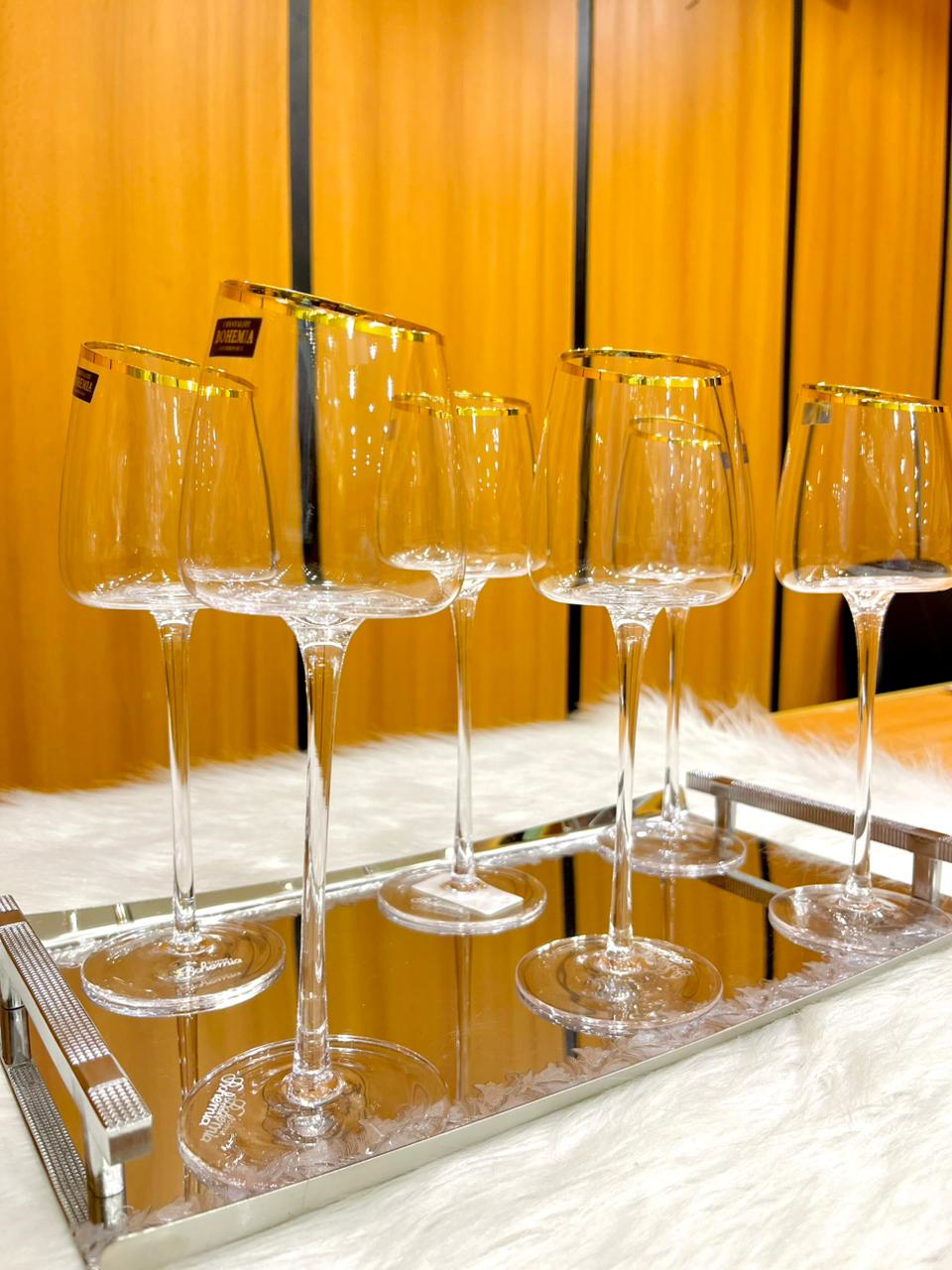 Gold Rinse Juice Glass, 6 Pieces, 6564