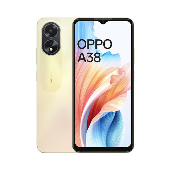 Oppo A38 6GB RAM , 128GB glowing gold
